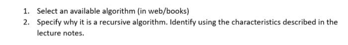 Solved #pythonTopic: Recursion 1. select any available | Chegg.com