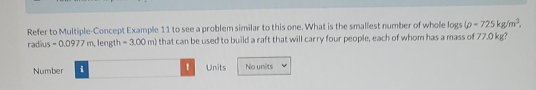 Solved Refer to Multiple-Concept Example 11 to see a problem | Chegg.com