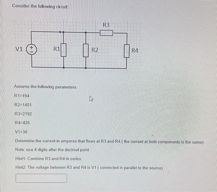 Solved Consider the following circuit: Assume the following | Chegg.com