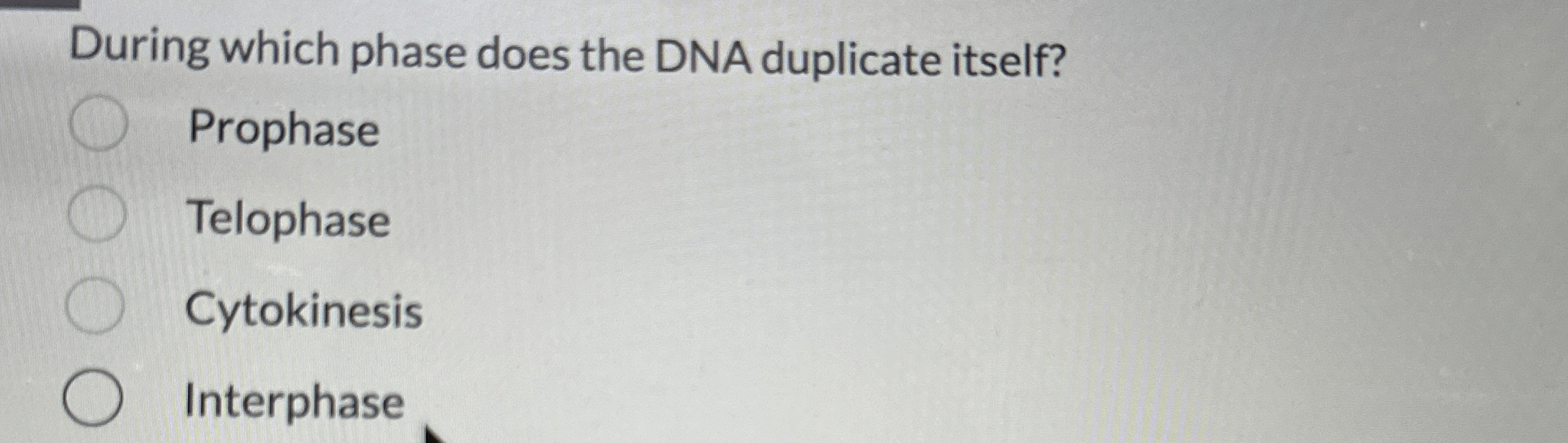 Solved During which phase does the DNA duplicate | Chegg.com