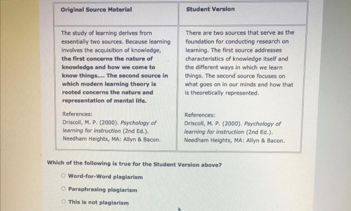 Solved Original Source Material Student Version There are | Chegg.com
