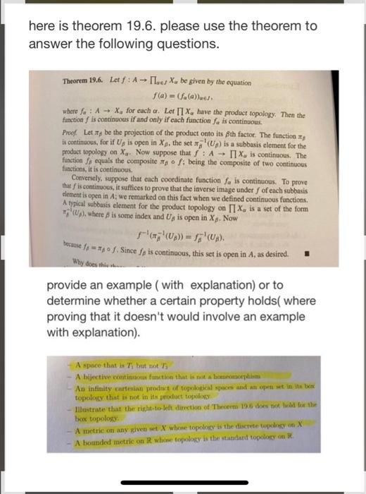 Solved here is theorem 19.6. please use the theorem to | Chegg.com