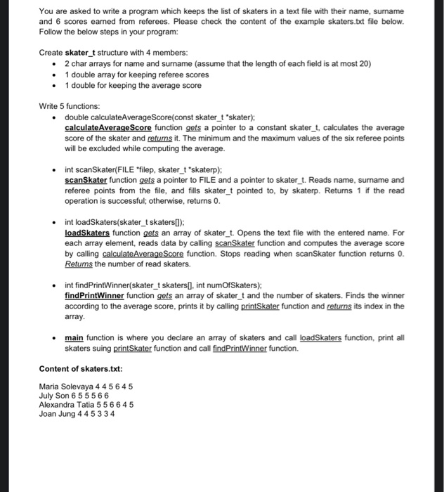 Solved You are asked to write a program which keeps the list | Chegg.com