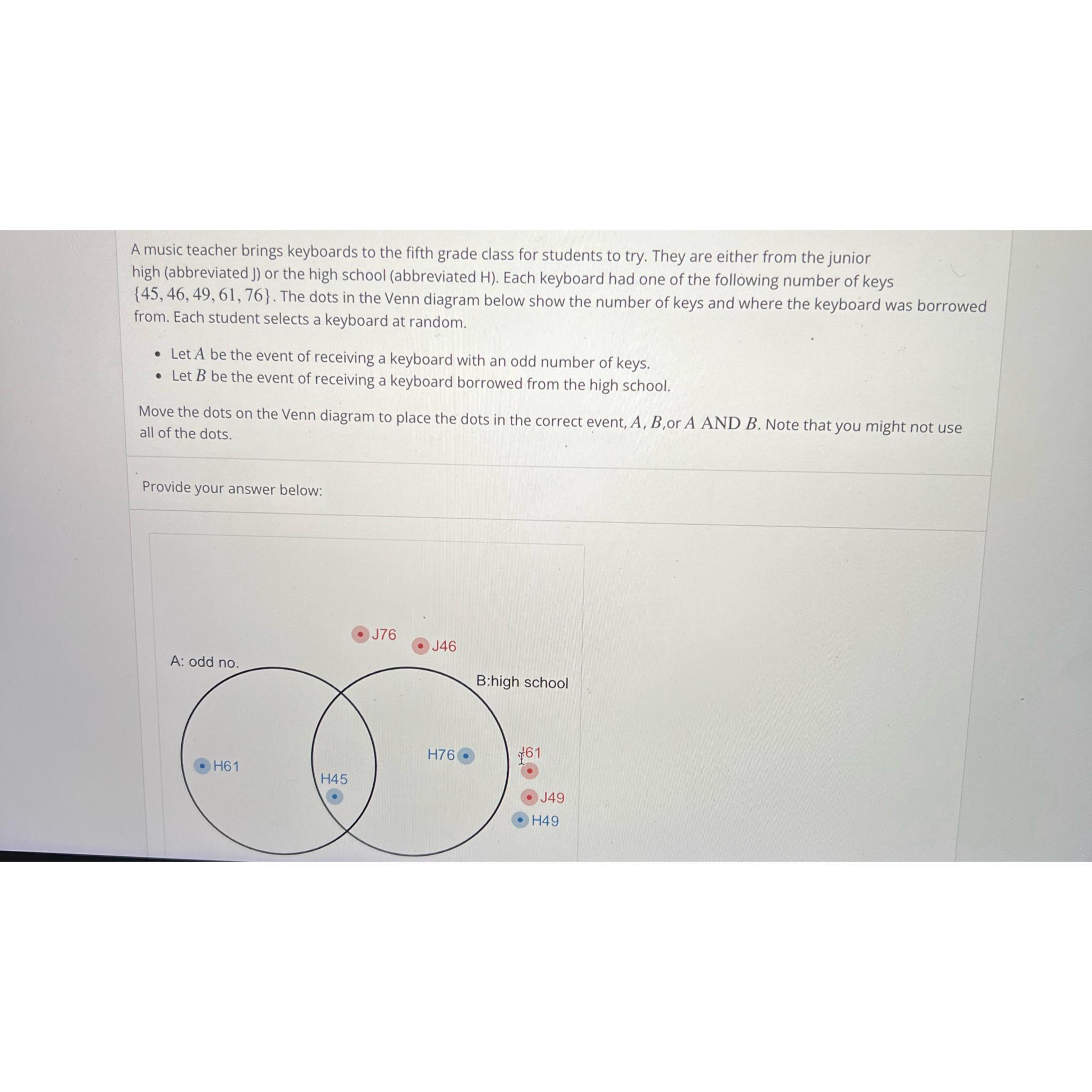 Solved A music teacher brings keyboards to the fifth grade | Chegg.com