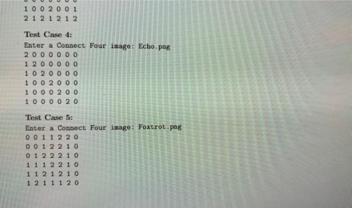 Final Project: Connect Four Introduction This project | Chegg.com