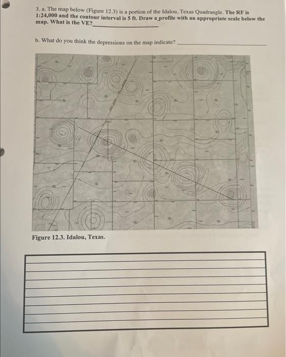 Solved 3. a. The map below (Figure 12.3) is a portion of the | Chegg.com