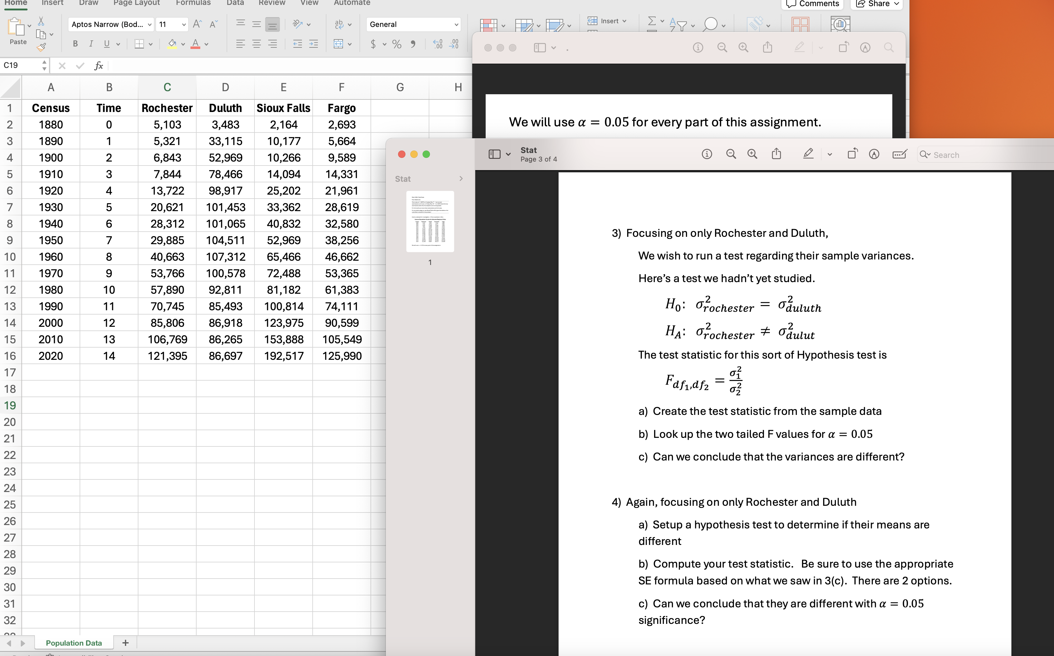 Solved please answer question #4 ﻿using excel and showing | Chegg.com