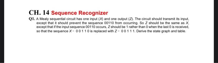 Solved Q7. For the following state graph, derive the state | Chegg.com
