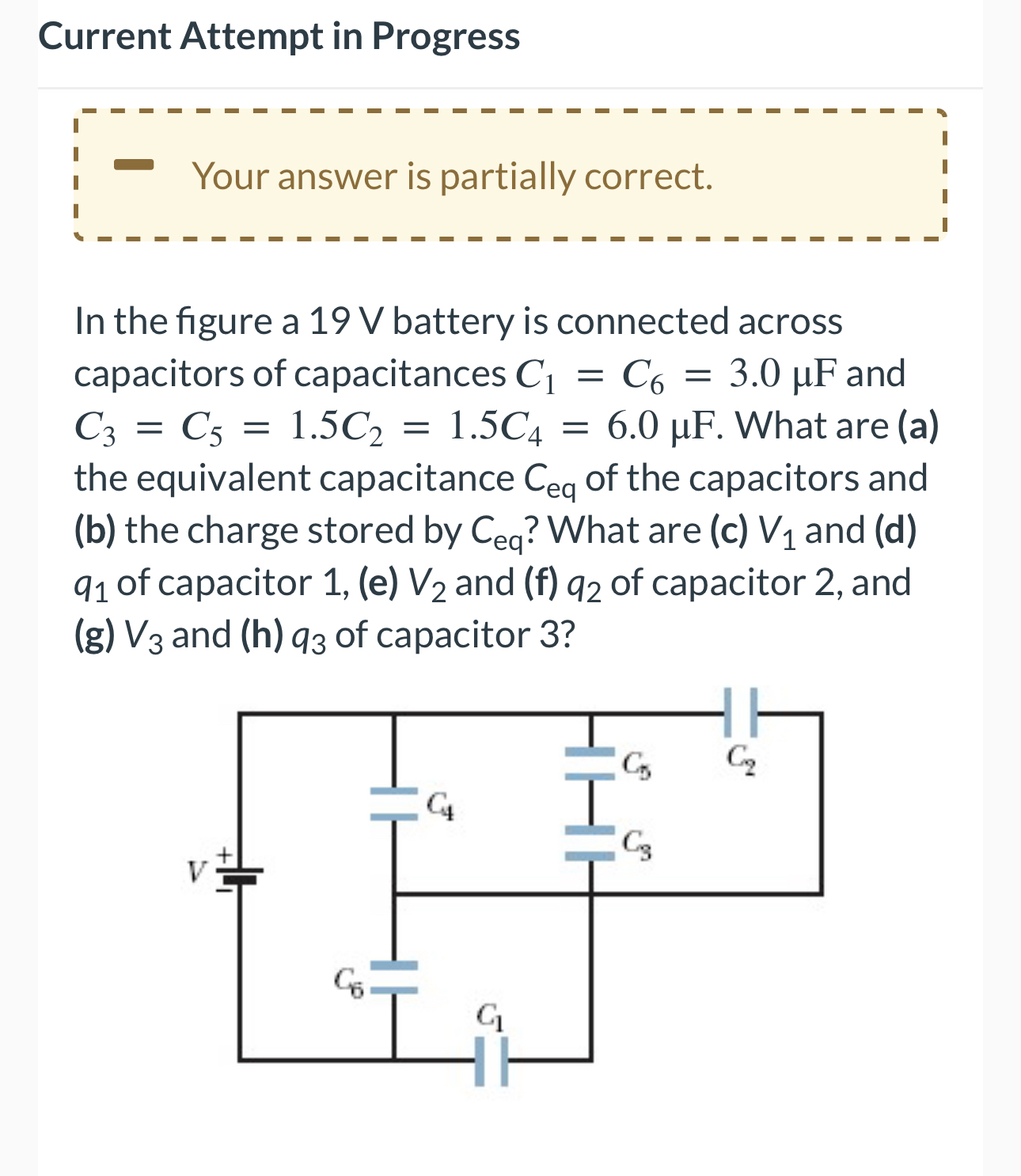 Solved Current Attempt in ProgressYour answer is partially | Chegg.com