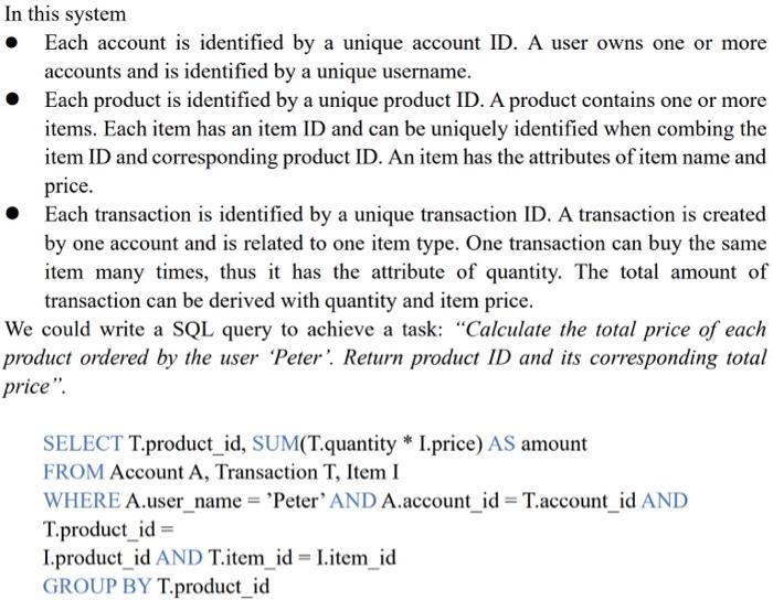 Solved Question 1(50%). Given three tables Transaction, Item | Chegg.com
