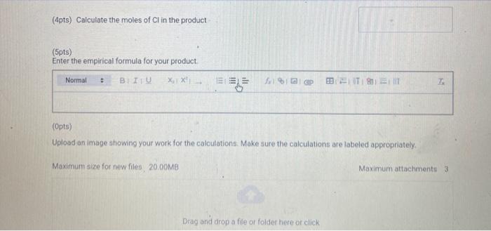 Solved Data And Report Submission - Empirical Formulas | Chegg.com