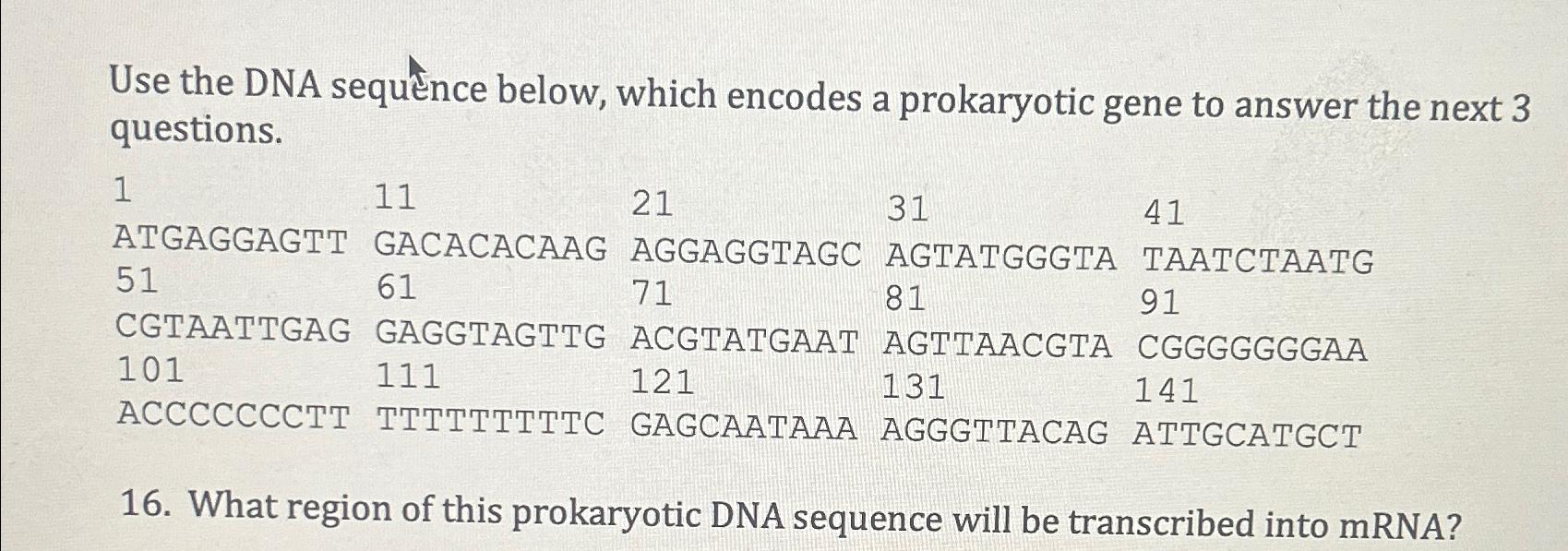 Solved Use the DNA sequence below, which encodes a | Chegg.com