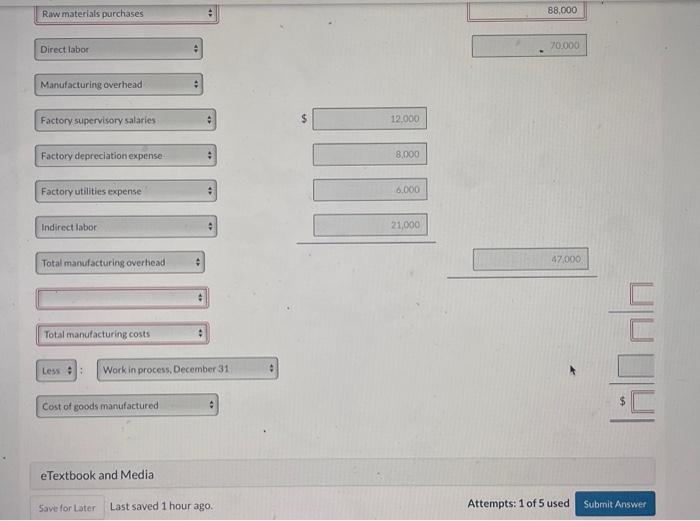 Solved From the account balances listed below, prepare a | Chegg.com