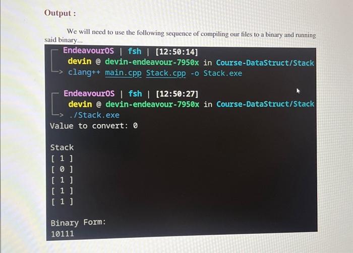 Solved Program 2 - Stacks Objectives: - Practice utilization | Chegg.com