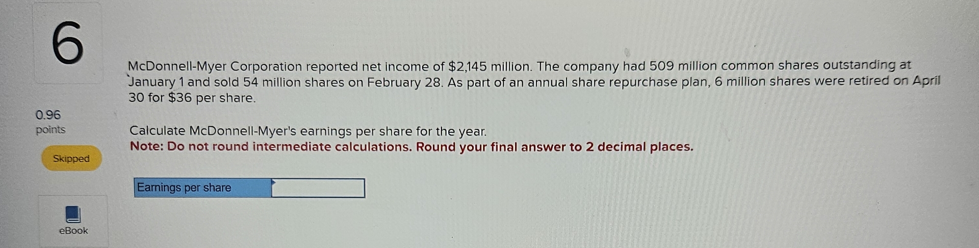 Solved McDonnell-Myer Corporation reported net income of | Chegg.com