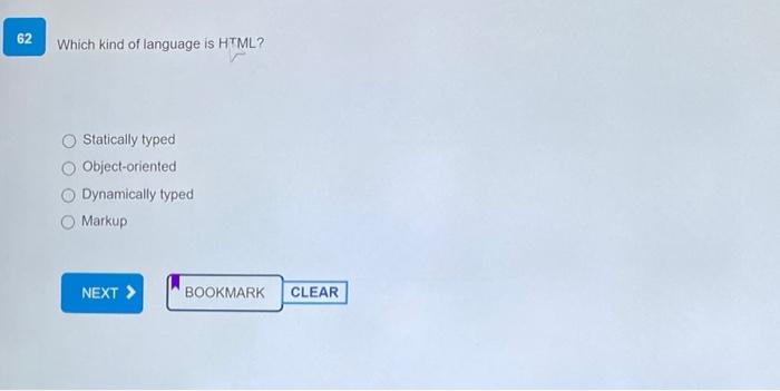 Solved Which kind of language is H'ML? Statically typed | Chegg.com