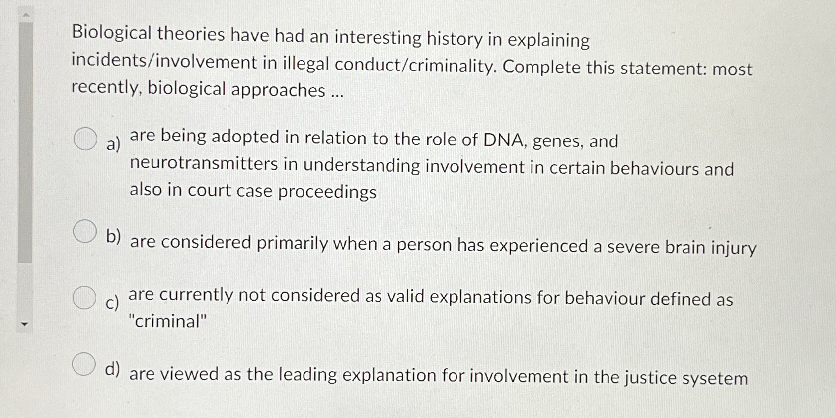 Solved Biological theories have had an interesting history | Chegg.com