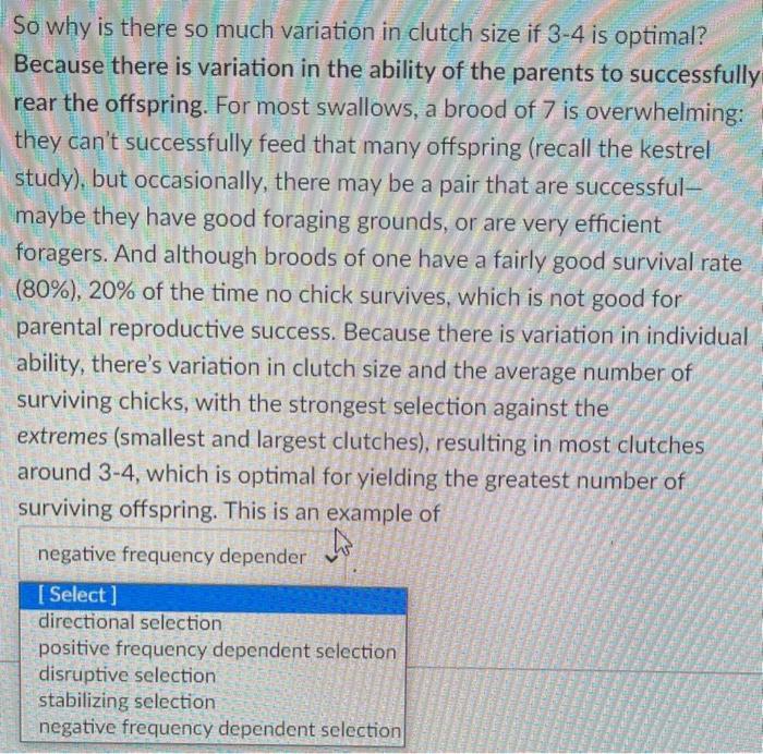 Solved Average Number of Surviving Chicks By Clutch SizeSo | Chegg.com