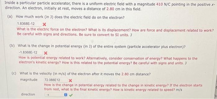 Solved Inside a particular particle accelerator, there is a | Chegg.com