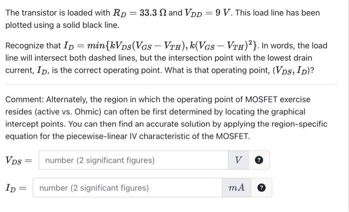 The ID vs. VDS curve of a certain nMOS transistor | Chegg.com
