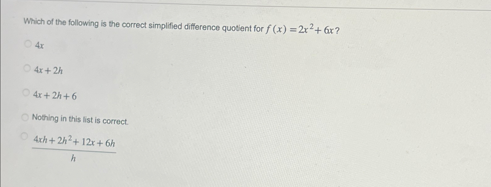 Solved Which of the following is the correct simplified | Chegg.com