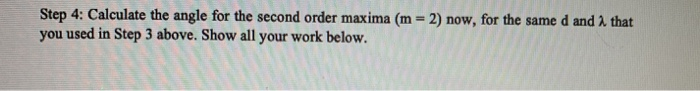 Solved How to calculate the angle for first and second order | Chegg.com