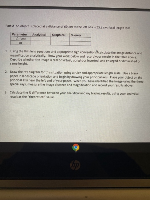 Convergent Sign Conventions for Thin Lenses Quantity | Chegg.com