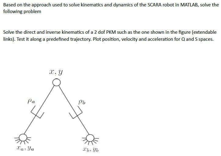 Solved Based on the approach used to solve kinematics and | Chegg.com