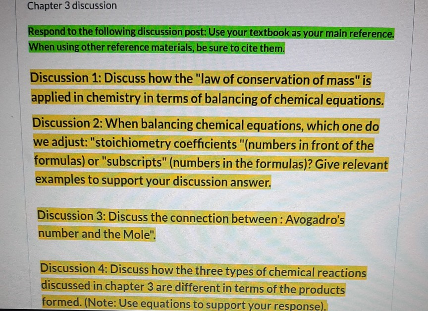 Solved Chapter 3 discussion Respond to the following | Chegg.com