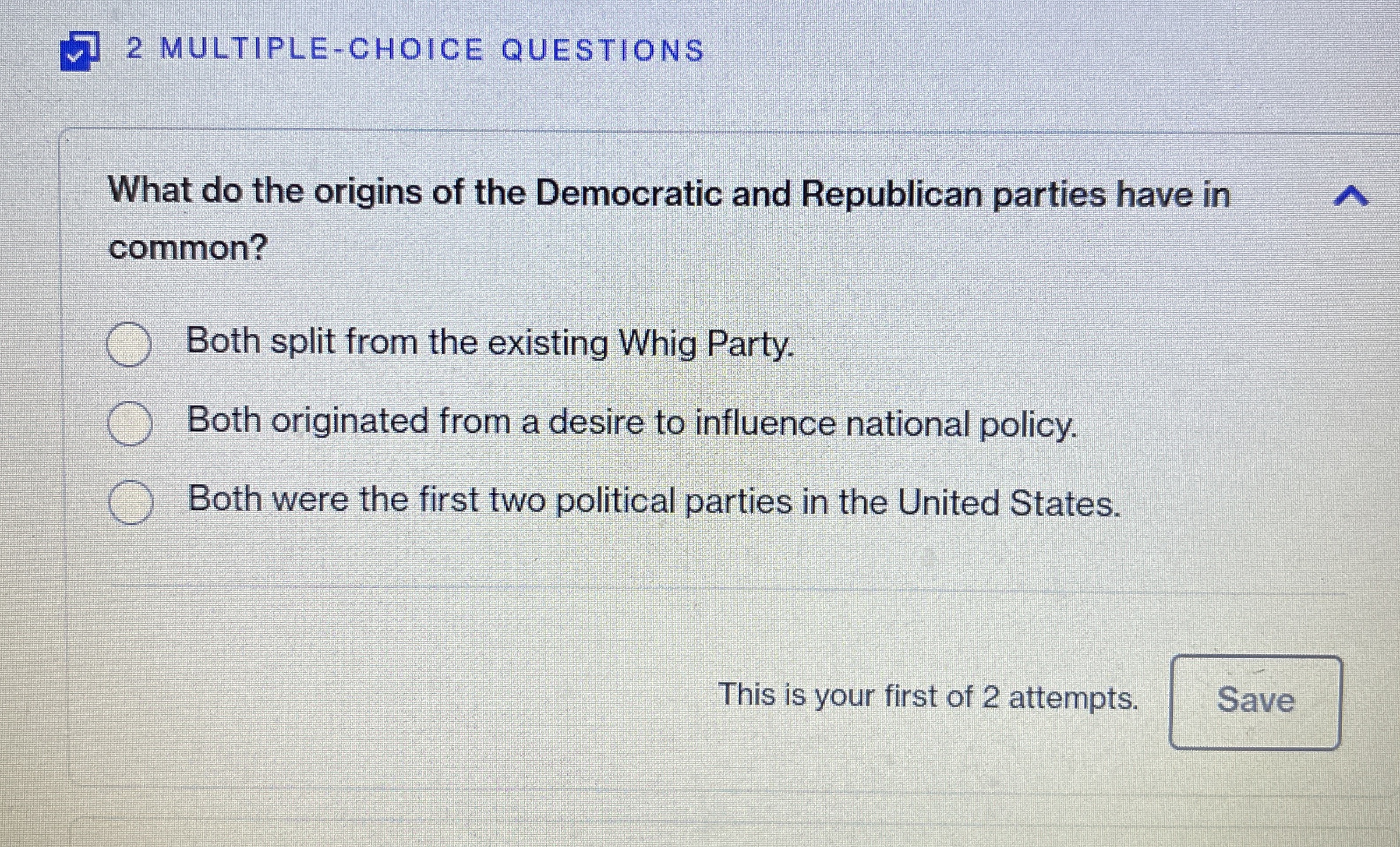 Solved 2 ﻿MULTIPLE-CHOICE QUESTIONSWhat do the origins of | Chegg.com
