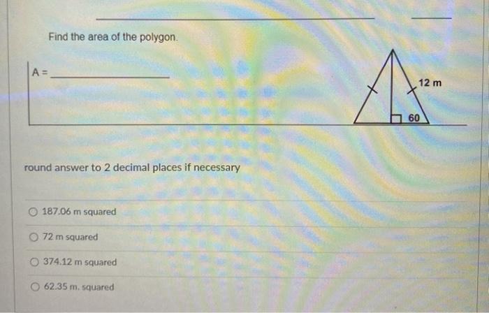Solved Find the area of a regular hexagon with an apothem of | Chegg.com