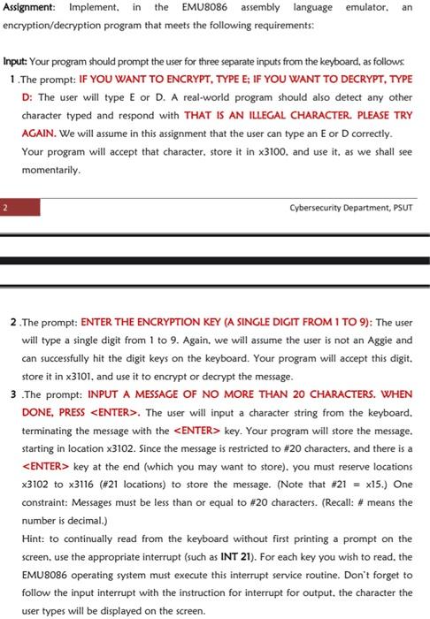Solved Input Your Program Should Prompt The User For Three