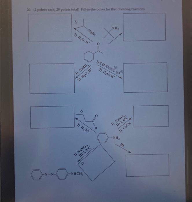 Solved 20. (2 points each, 25 points total) | Chegg.com