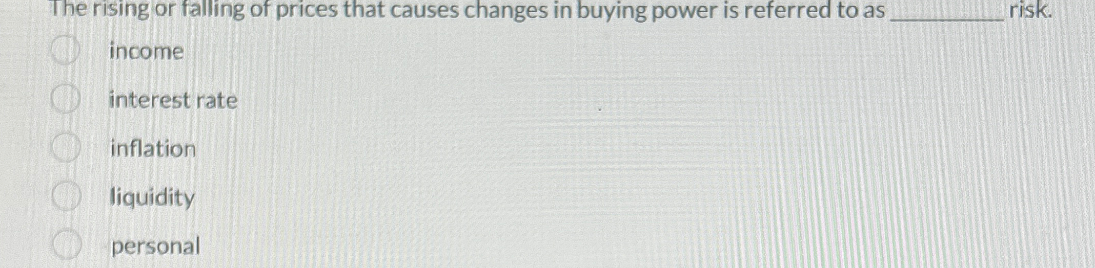 Solved The rising or falling of prices that causes changes | Chegg.com