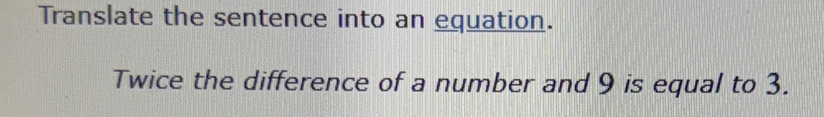 Solved Translate the sentence into an equation.Twice the | Chegg.com