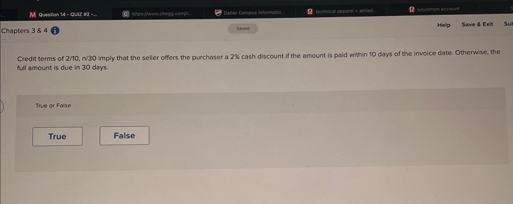 Solved M Question 14 - ﻿QUIZ | Chegg.com