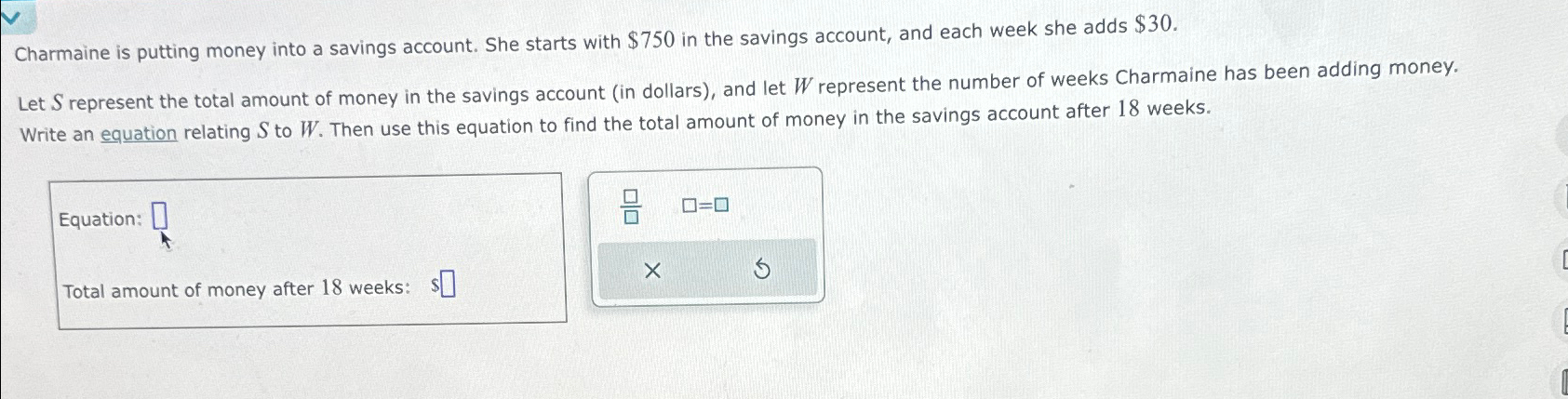 Solved Charmaine is putting money into a savings account. | Chegg.com
