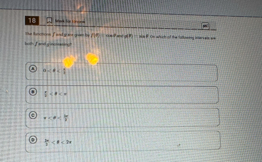 Solved 18Matiar fotom(4x)The functions fand g=f ﻿given by | Chegg.com