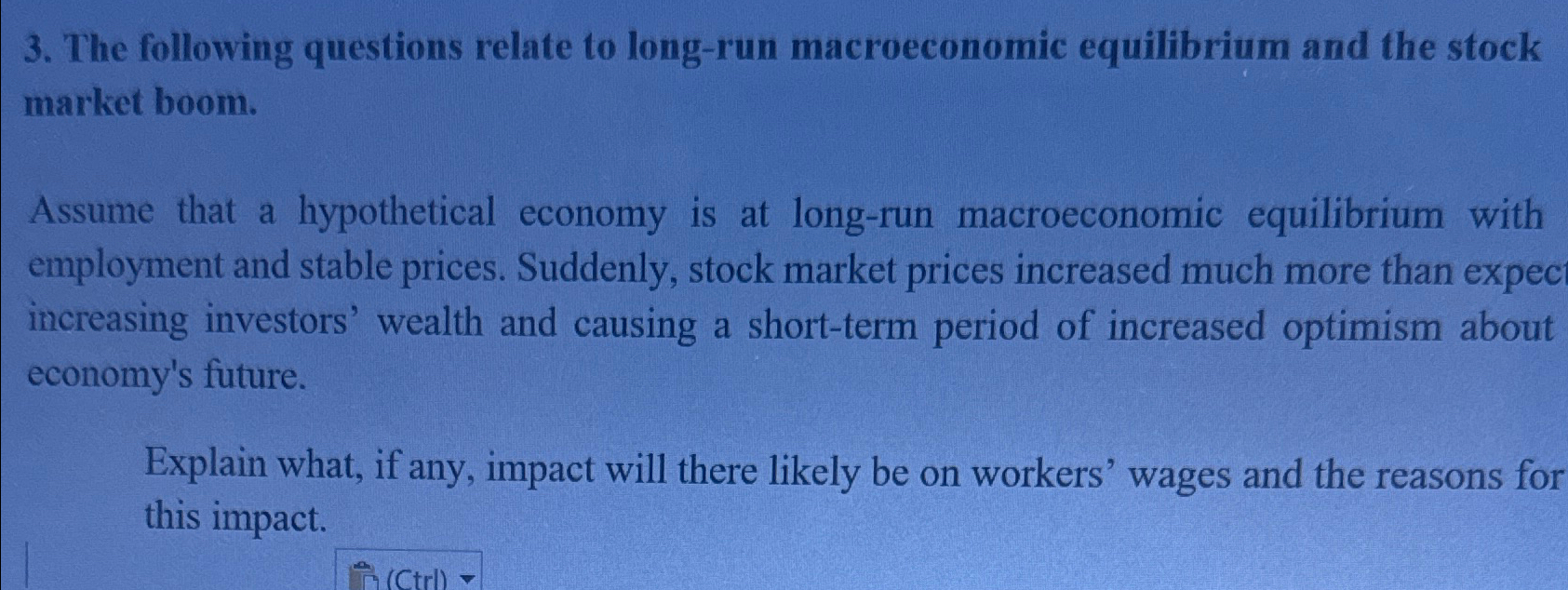 Solved The following questions relate to long-run | Chegg.com