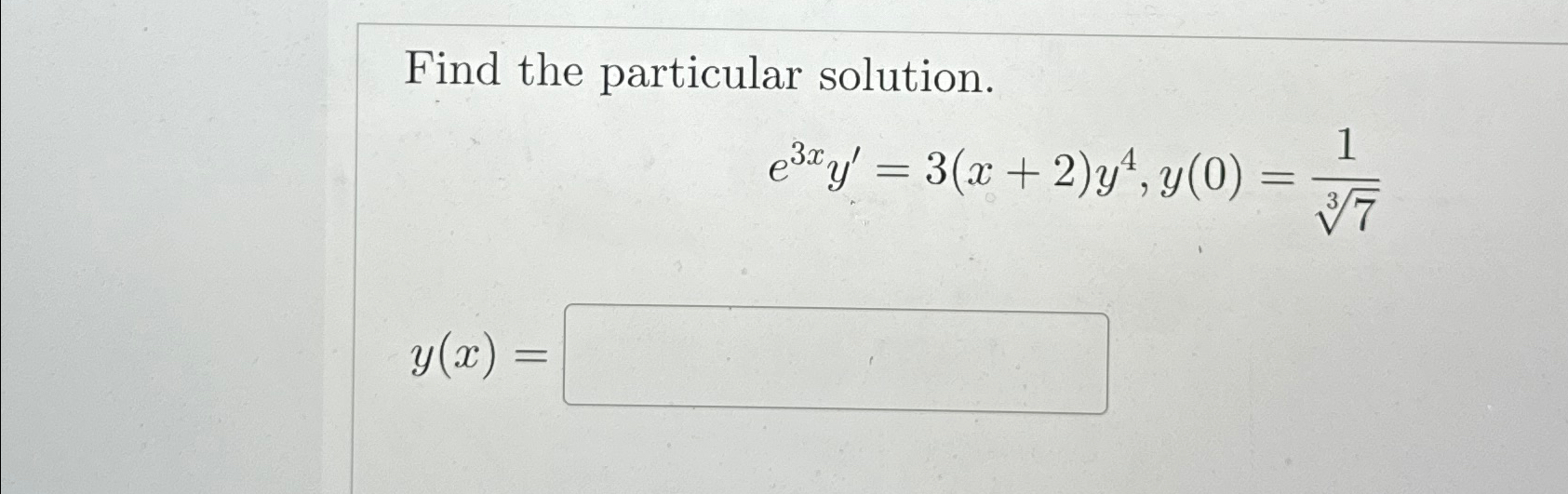 Find the particular | Chegg.com