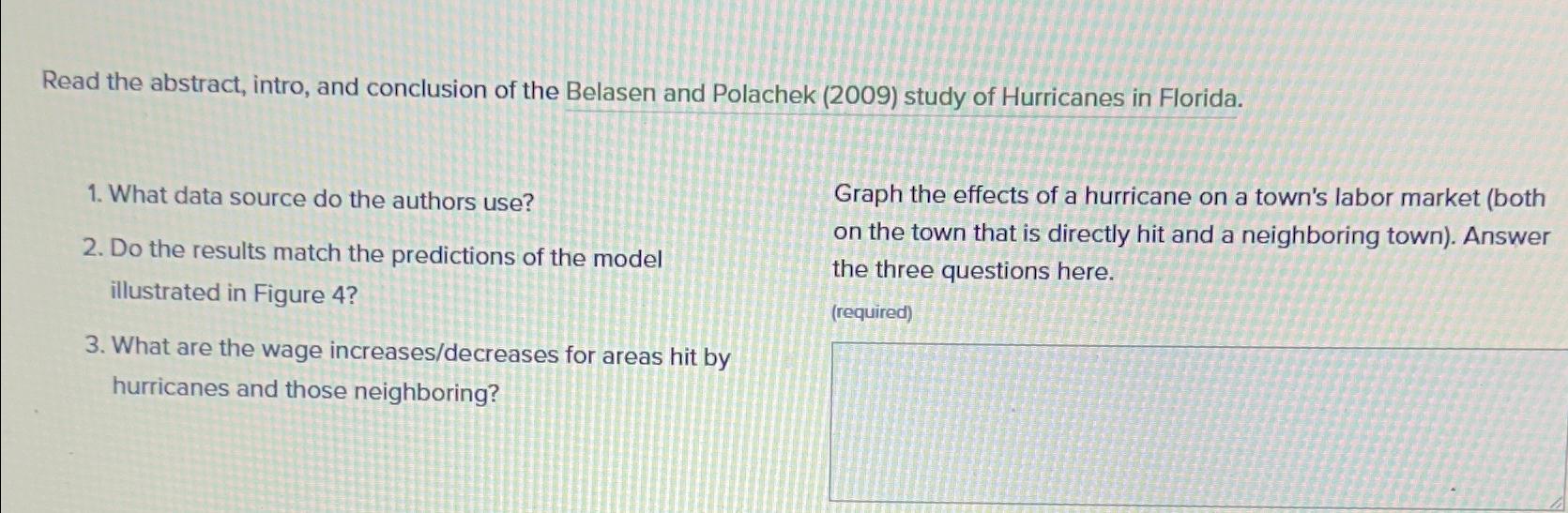 Read the abstract, ﻿intro, and conclusion of the | Chegg.com