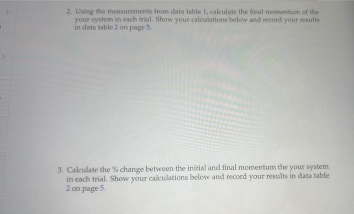 Solved Table 1: Student results from procedure Questions. 1. | Chegg.com