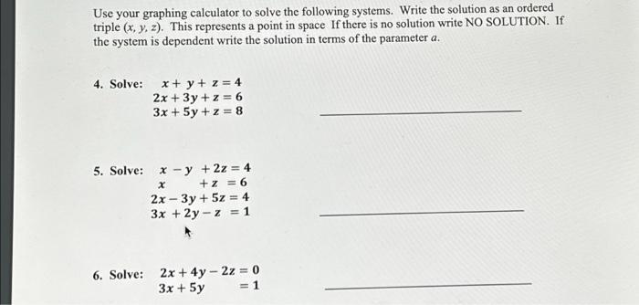 Use your graphing calculator to solve the following | Chegg.com