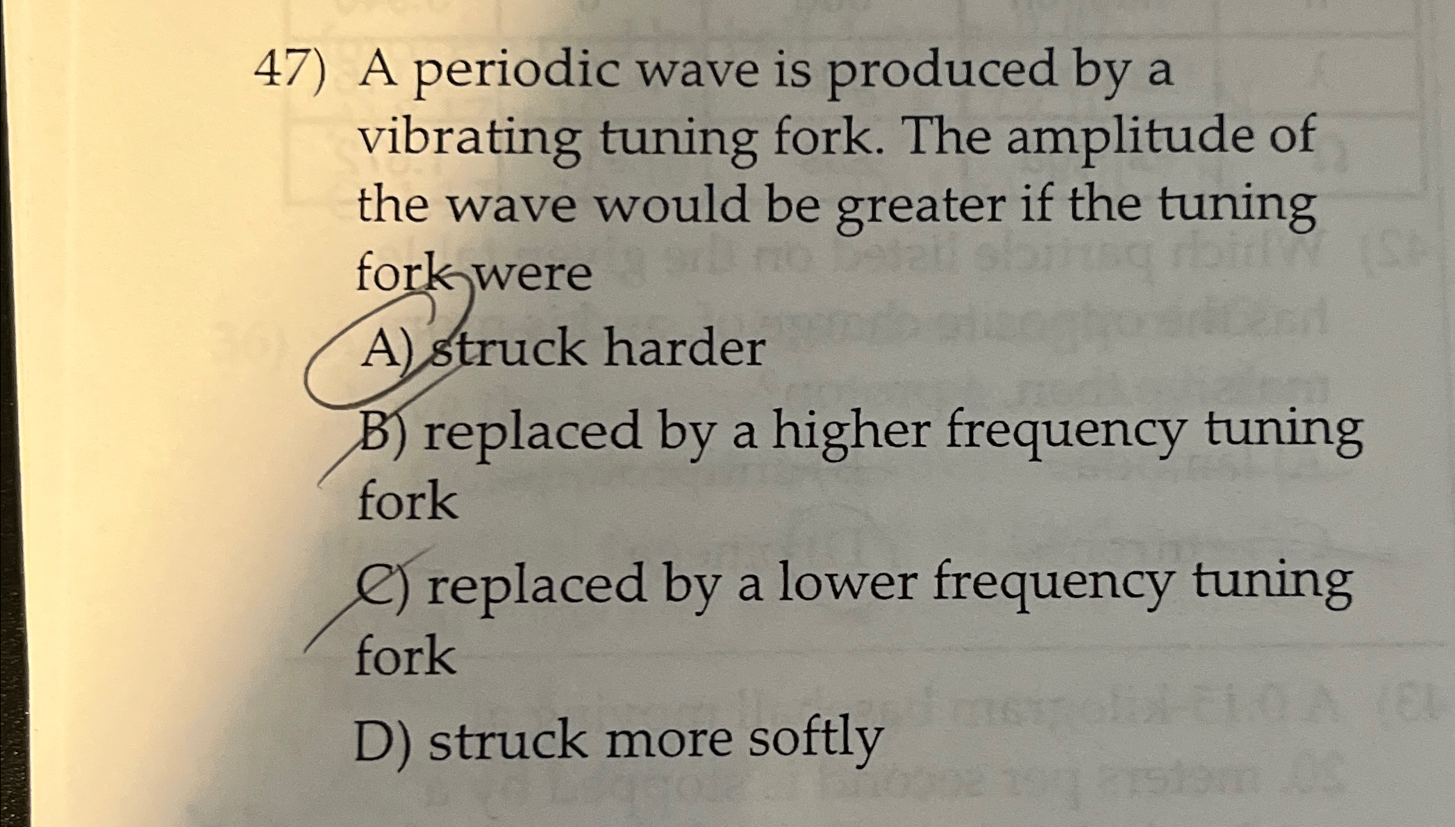Solved A periodic wave is produced by a vibrating tuning | Chegg.com