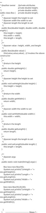 Solved Create a method named getVolume that accepts no | Chegg.com