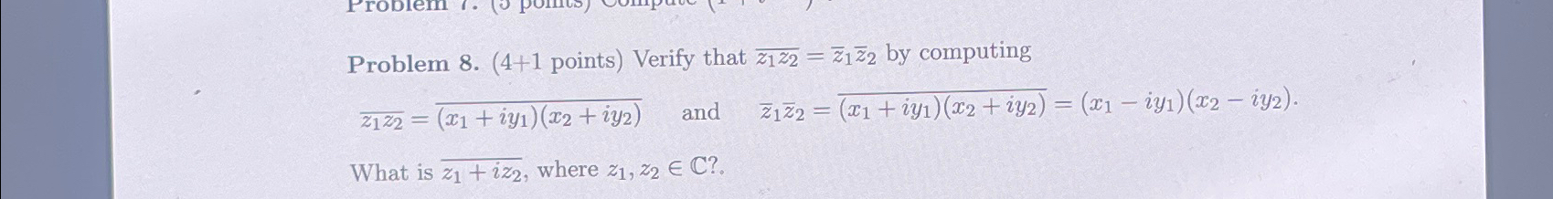 Solved Problem 8 . (4+1 points) Verify that | Chegg.com Solved Problem 8 . (4+1 points) Verify that | Chegg.com