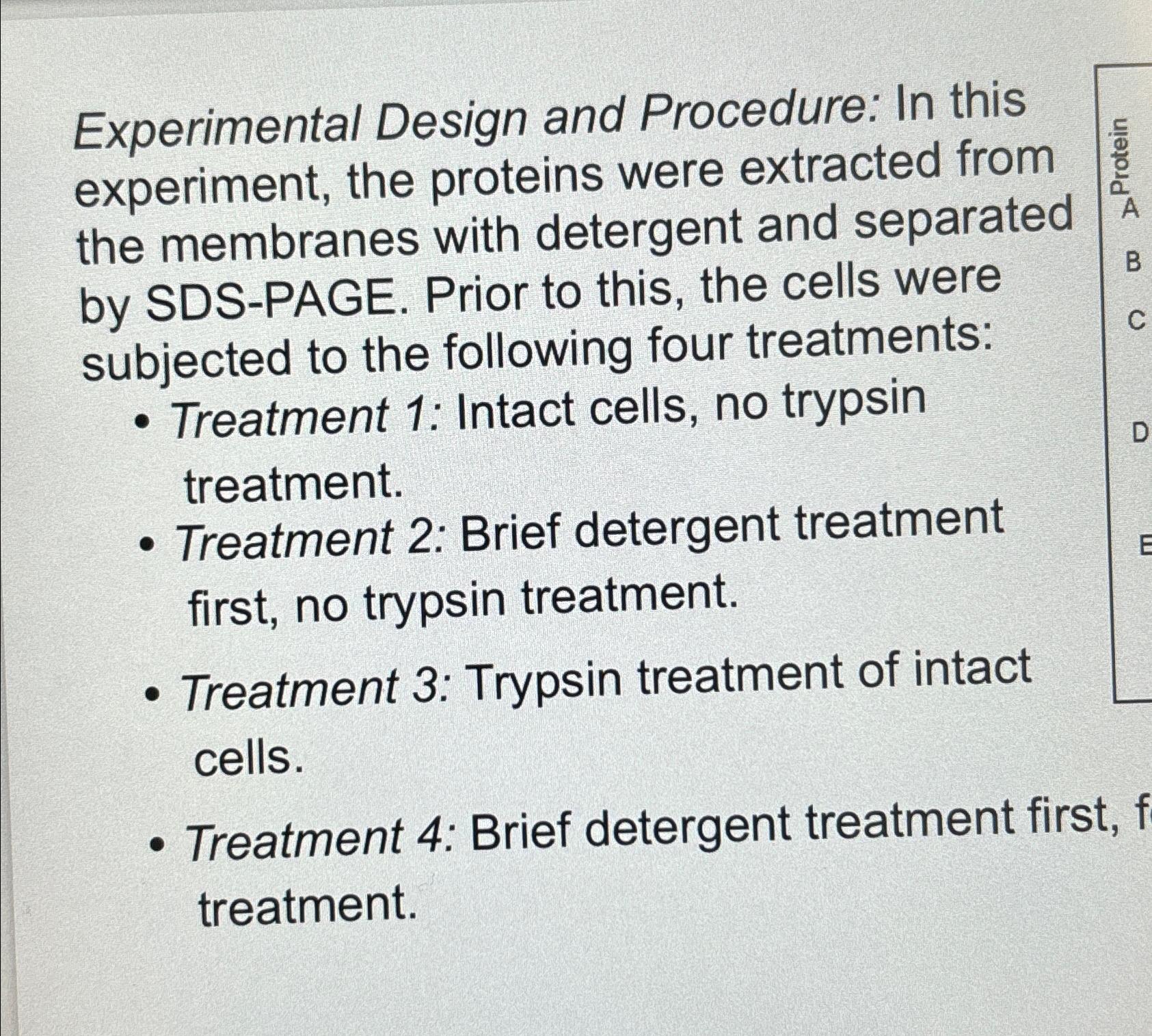 Solved Experimental Design and Procedure: In this | Chegg.com