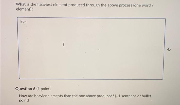 Solved What is the heaviest element produced through the | Chegg.com