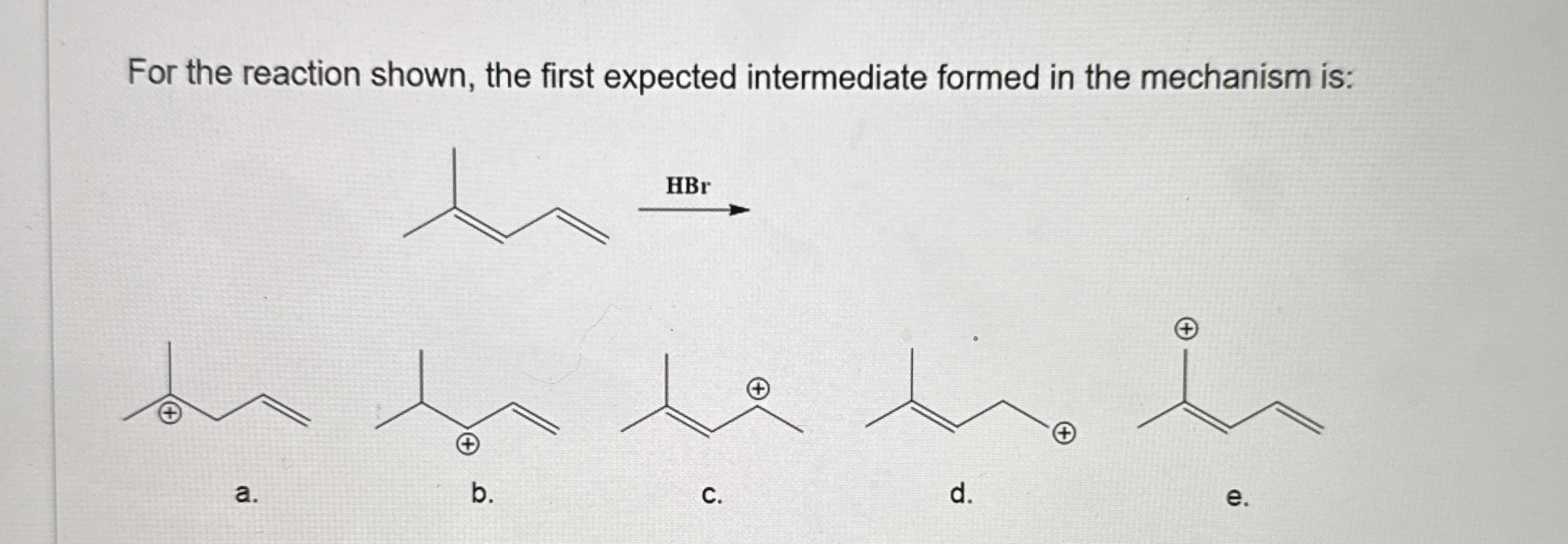 Solved For the reaction shown, the first expected | Chegg.com