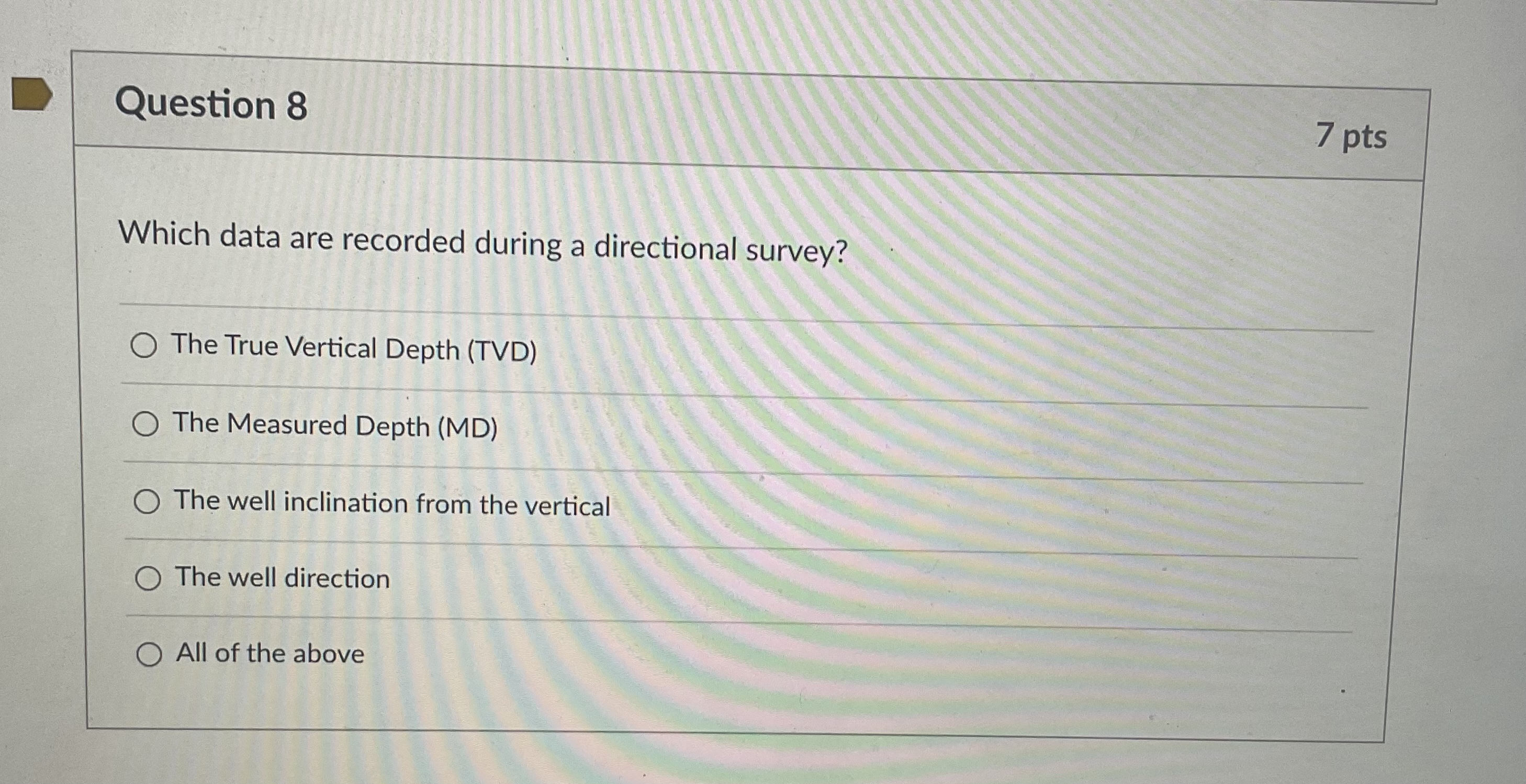 Solved Question 8Which data are recorded during a | Chegg.com